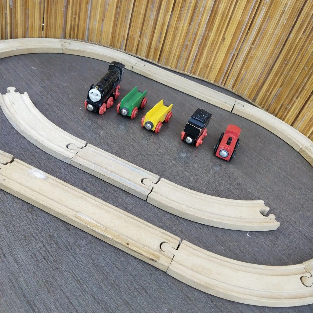 Wooden Thomas Train Set, Hobbies & Toys, Toys & Games on Carousell