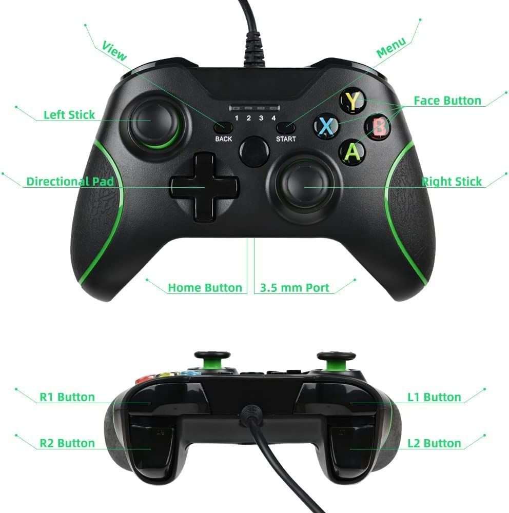 Xbox One Wired Controller, Zamia Wired Xbox One Gaming Controller USB ...