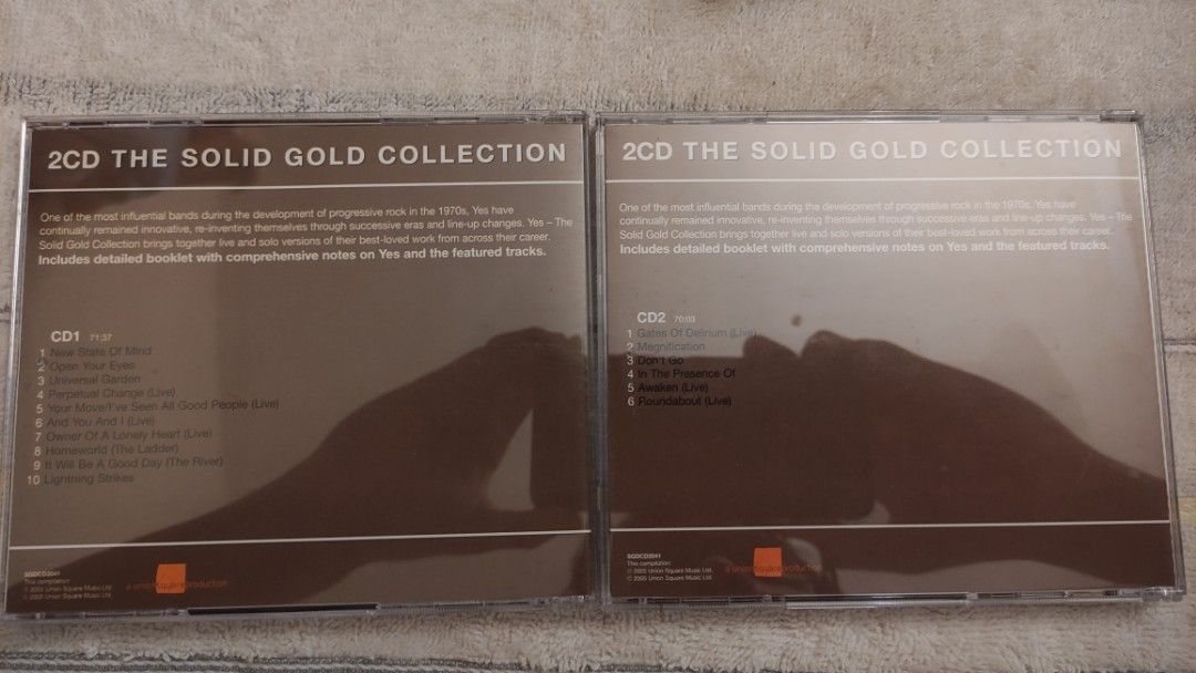 Yes - The Solid Gold Collection Double CD Compilation Album Vintage ...