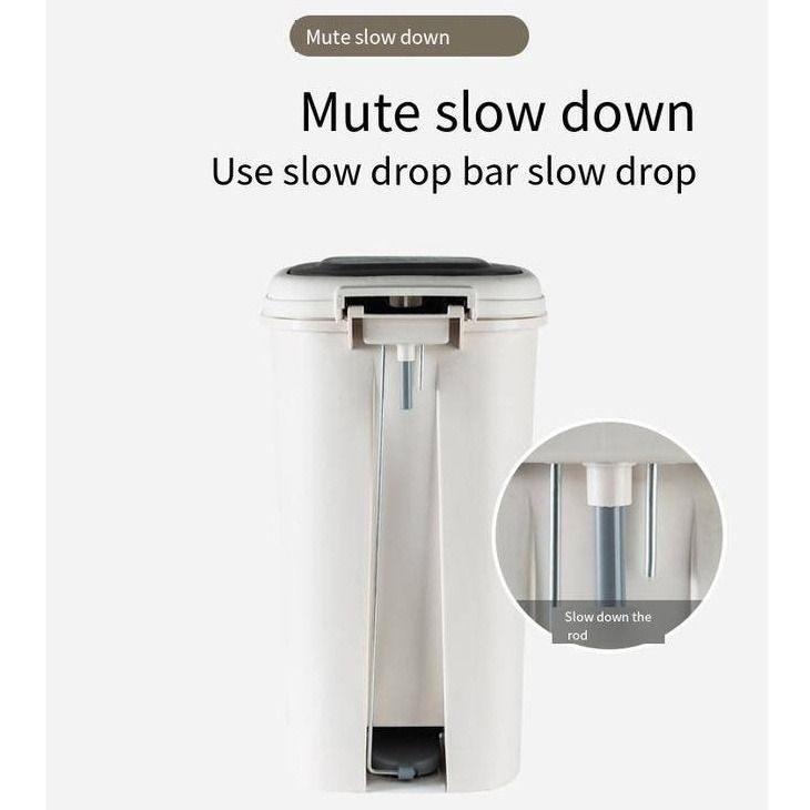 10L/15L Upgrade Mute Step Bin /Rubbish Bin /Dustbin/Recycling Bins ...