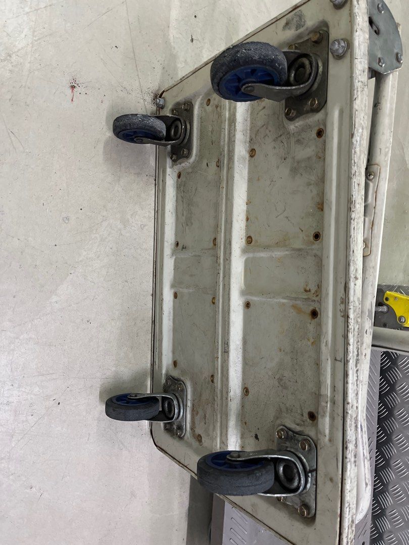 150kg metal heavy duty Prestar foldable trolley with 4 swivel wheels ...