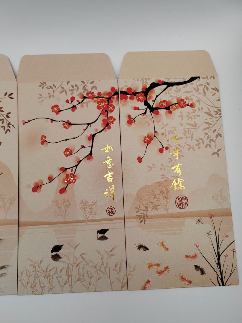 2020 MUFG Bank of Tokyo Angpao Angpaw Red Packets (1 pack 8 pcs ...