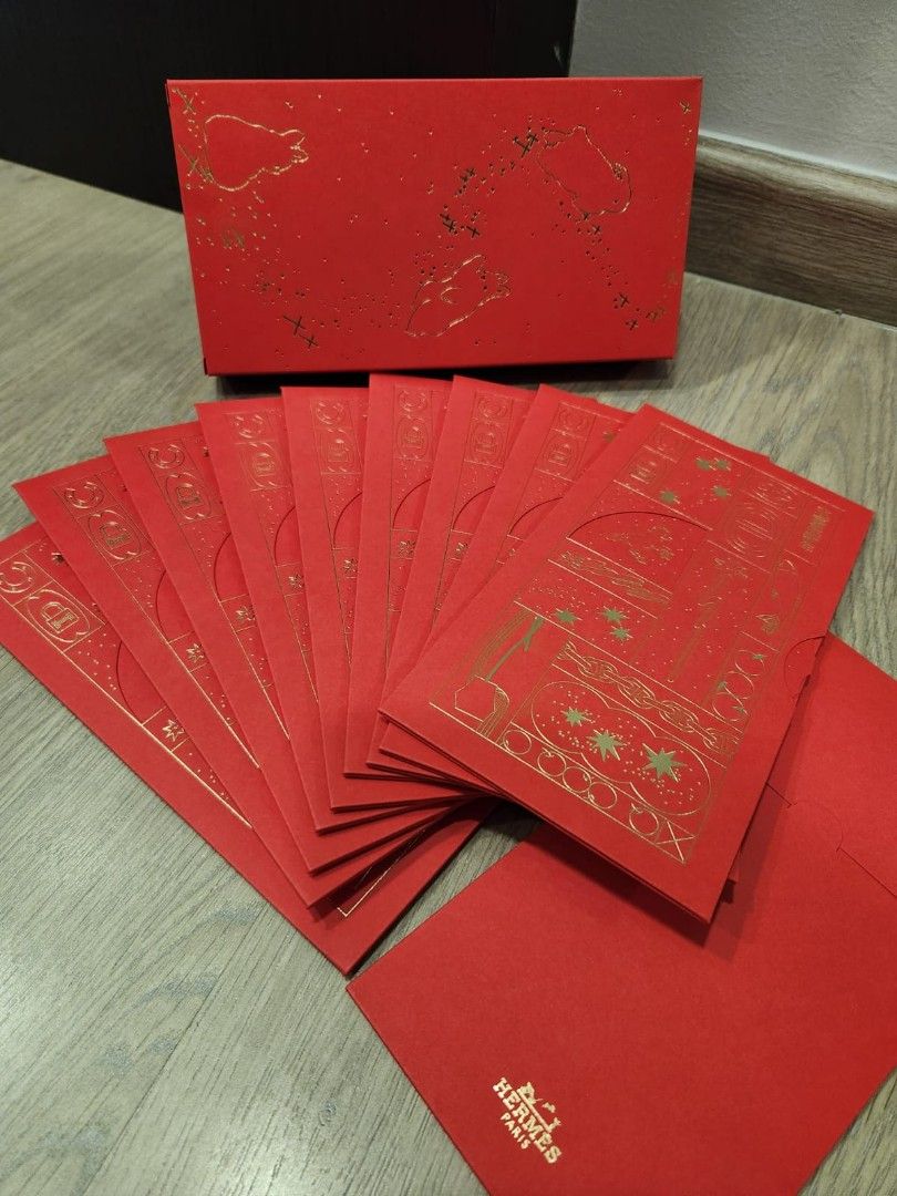 2023 Hermes Red Packet, Luxury, Accessories on Carousell