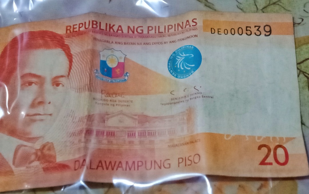 20 peso year 2019A Philippine banknote w/ fancy serial, Hobbies & Toys ...