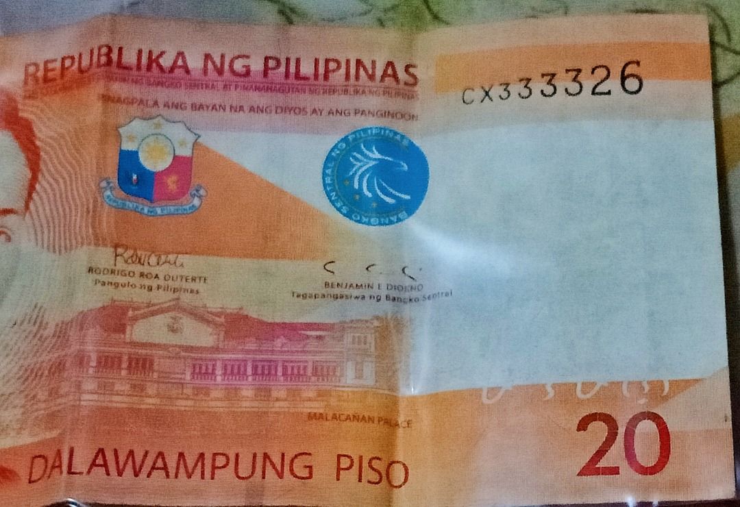 20 peso year 2019G Philippine banknote w/ fancy serials, Hobbies & Toys ...
