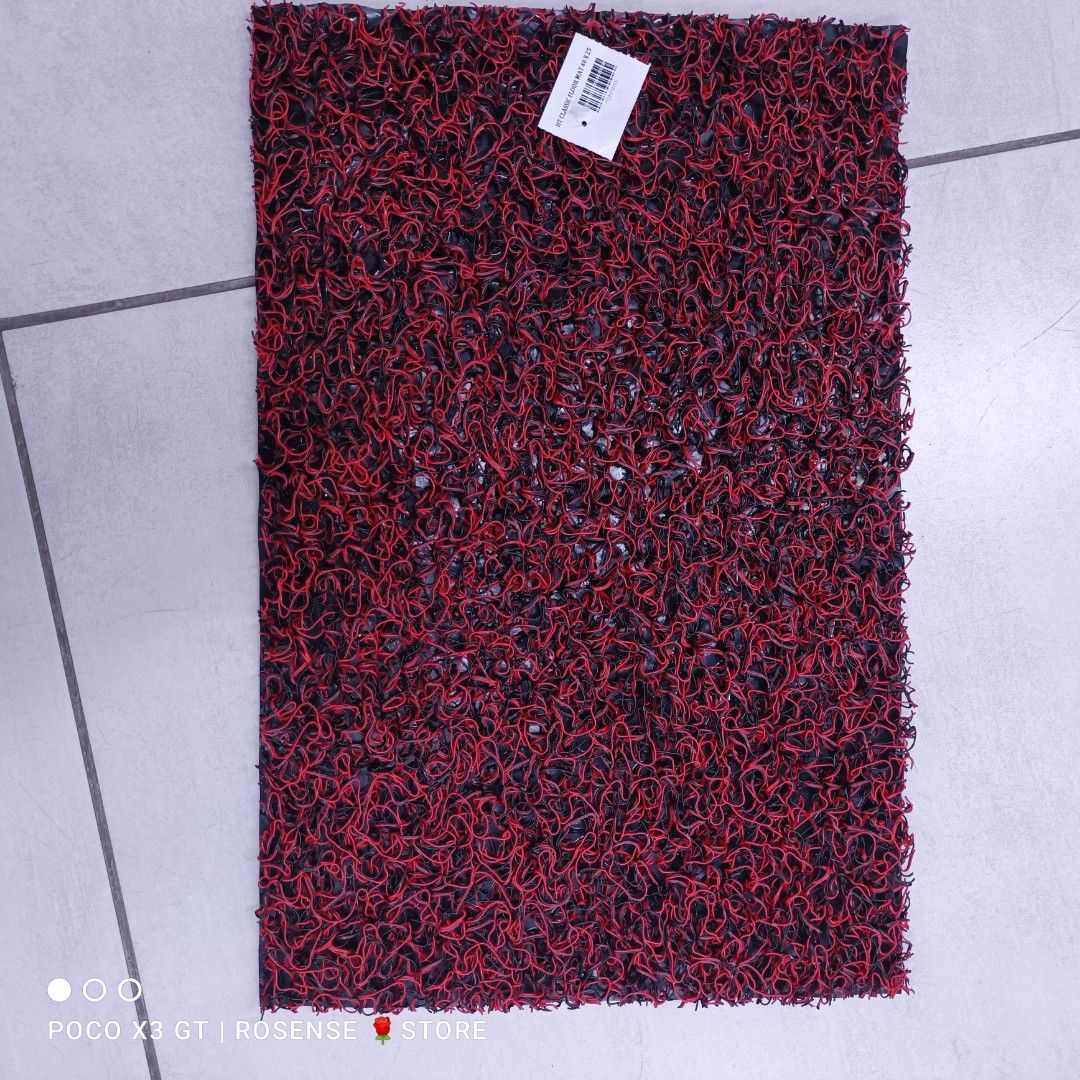 40x25cm Ready Made Welcome Plastic Wire Door Mat Loop Red Carpet Large ...