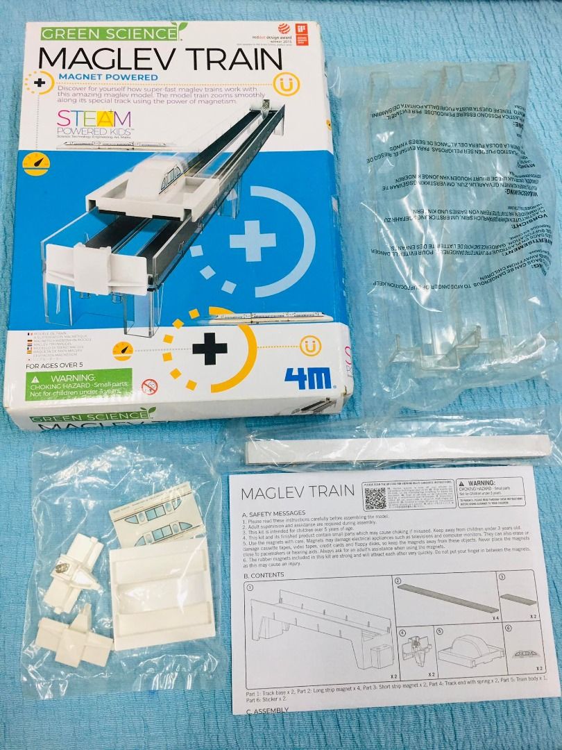 4M Green Science Maglev Train Model (Magnet Powered), Hobbies & Toys ...