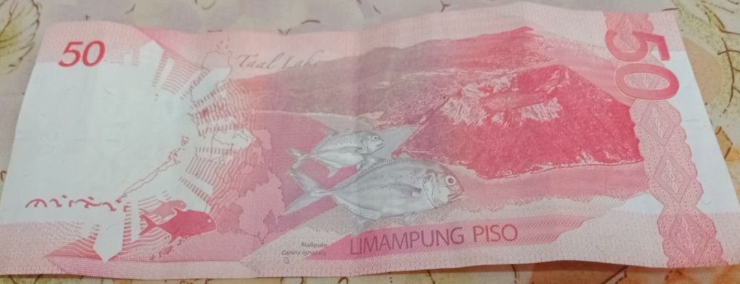 50 pesos Philippine bank note w/ Fancy serials, Hobbies & Toys ...