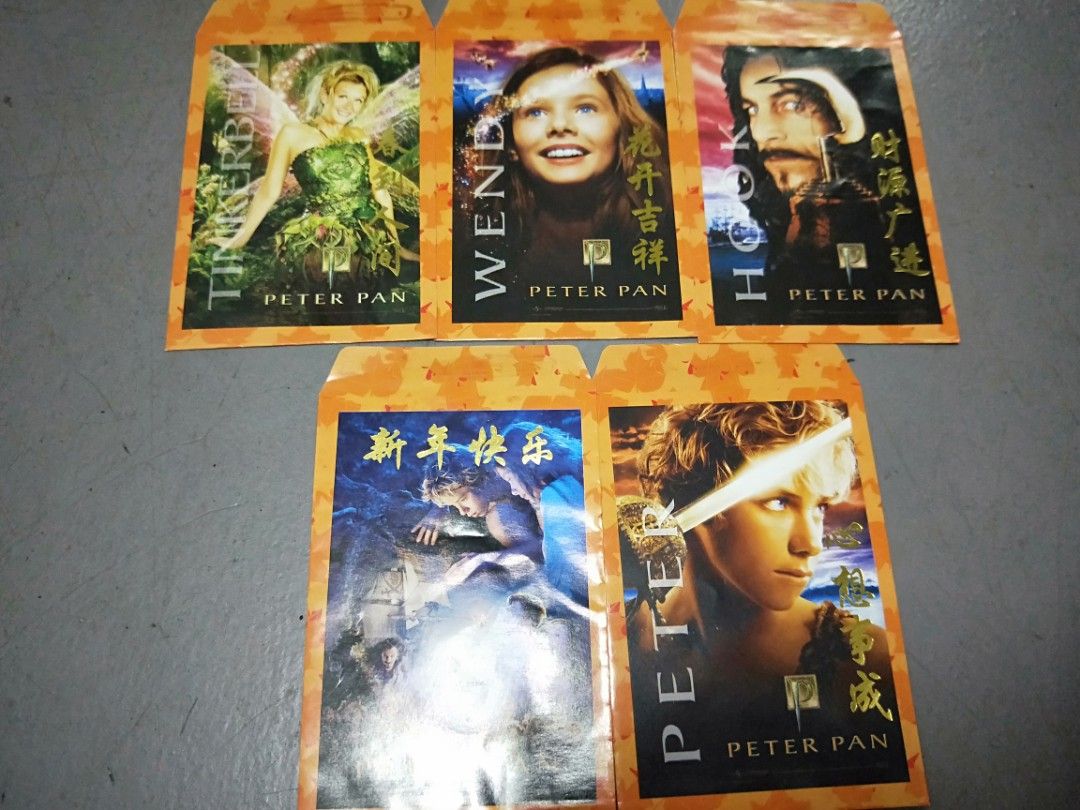 5 Peter Pan 'Red Packets', Hobbies & Toys, Memorabilia & Collectibles ...