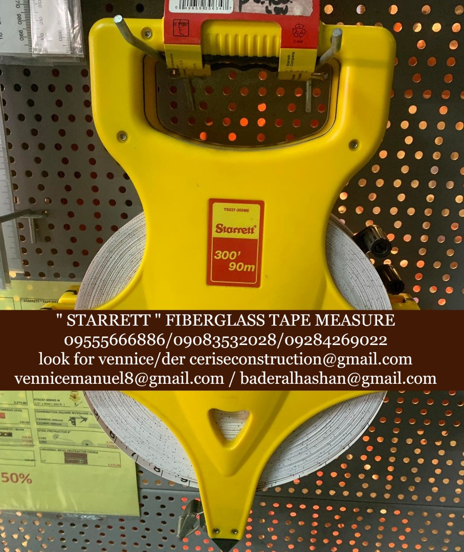 " STARRETT " FIBERGLASS TAPE MEASURE, Commercial & Industrial ...