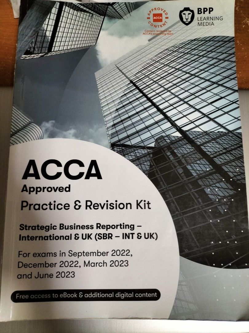 ACCA SBR - ACCA Approved Practice & Revision Kit - BPP Learning Media ...