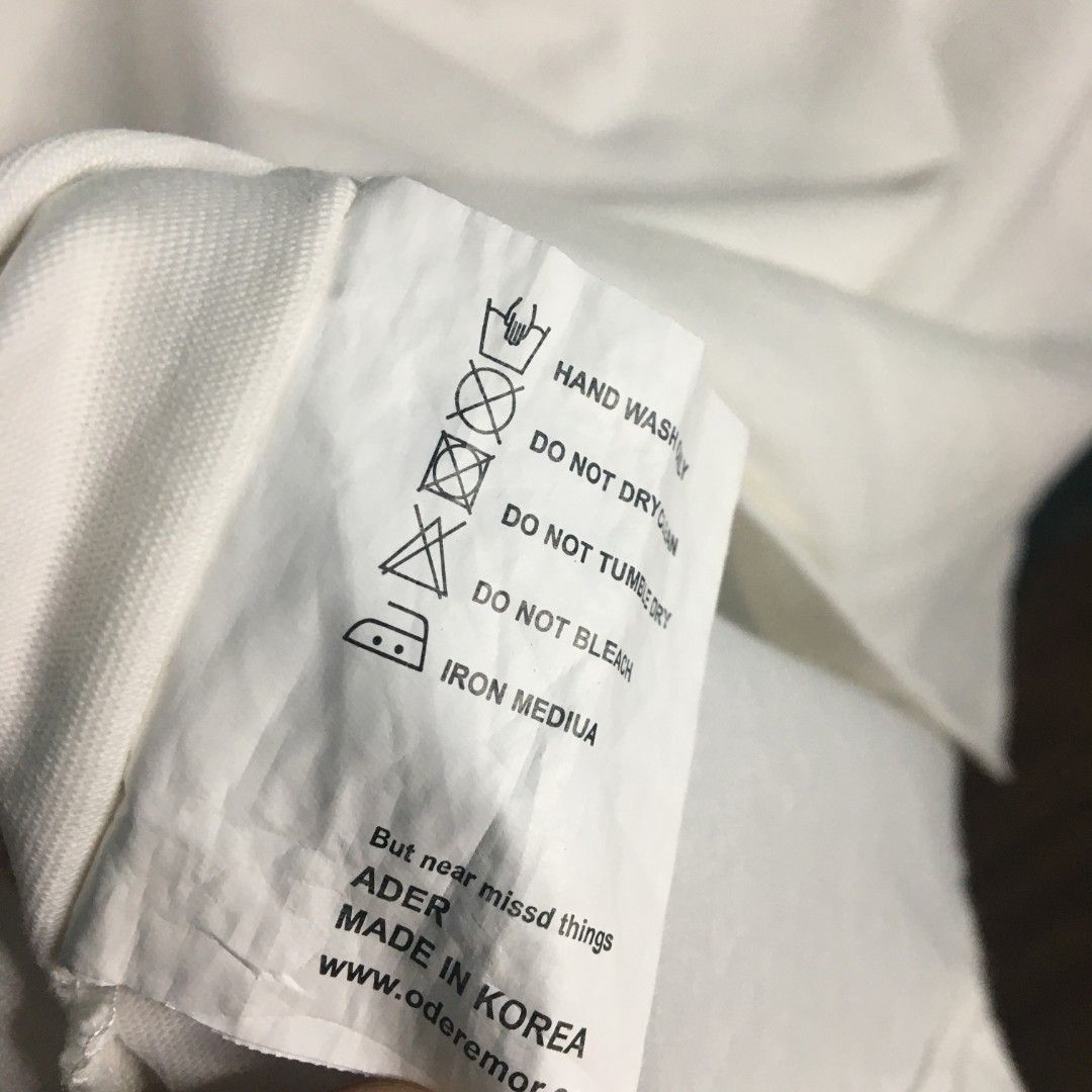 Ader Error Script Embroid Tee Mens Fashion Tops And Sets Tshirts And Polo Shirts On Carousell
