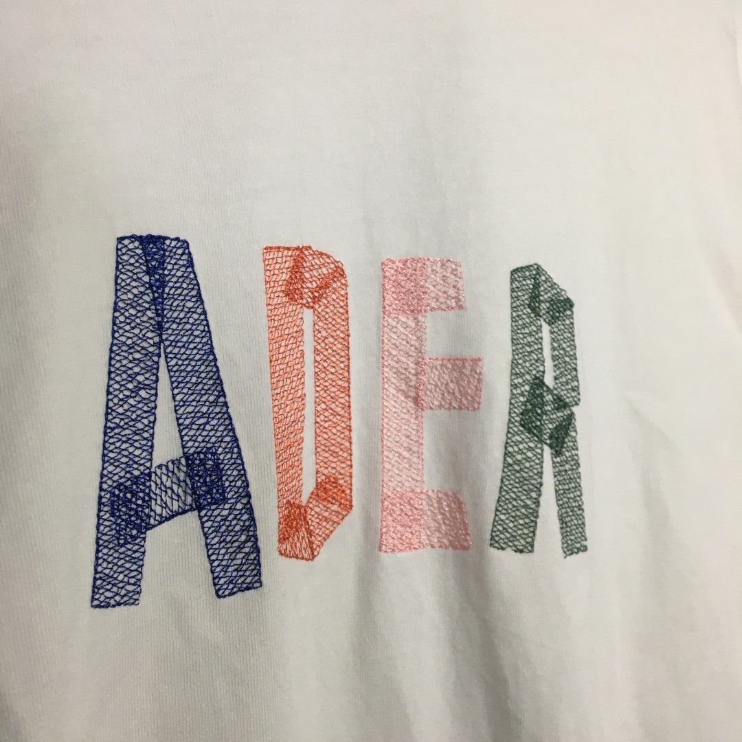 Ader Error Script Embroid Tee, Men's Fashion, Tops & Sets, Tshirts ...