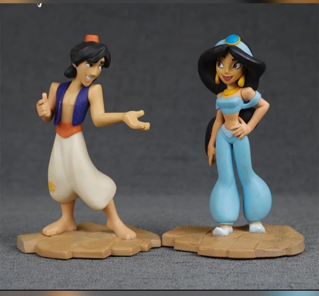 Aladdin Figurines Display Set Toys Birthday Cake Topper Princess ...
