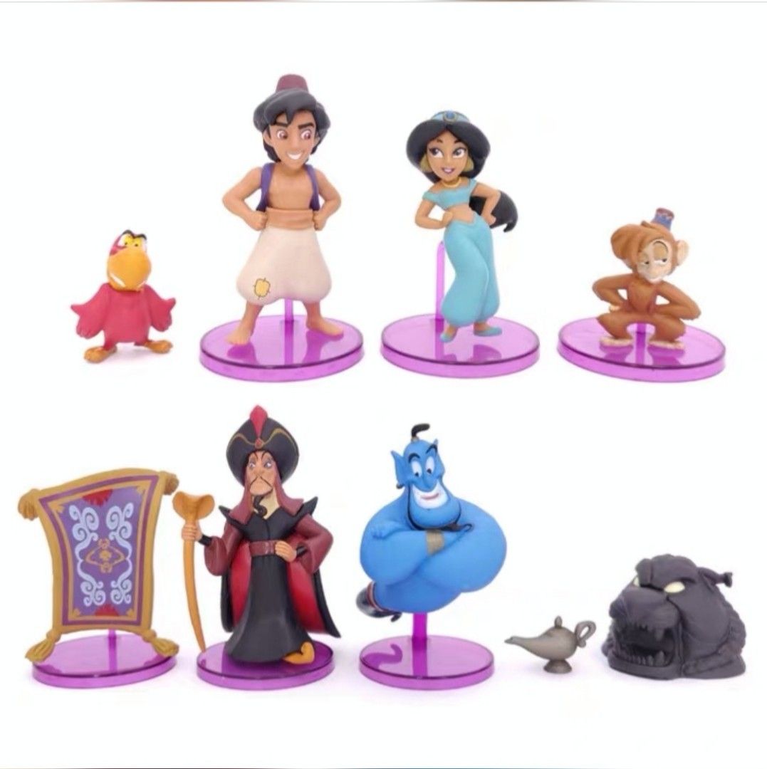 Aladdin Figurines Display Set Toys Birthday Cake Topper Princess ...