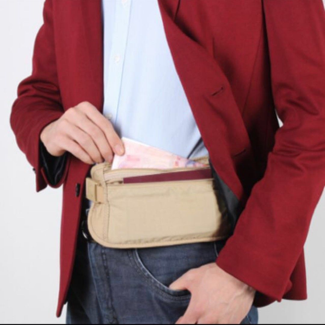 Anti-theft Travel Hidden Money Belt Wallet for passport, Hobbies & Toys ...