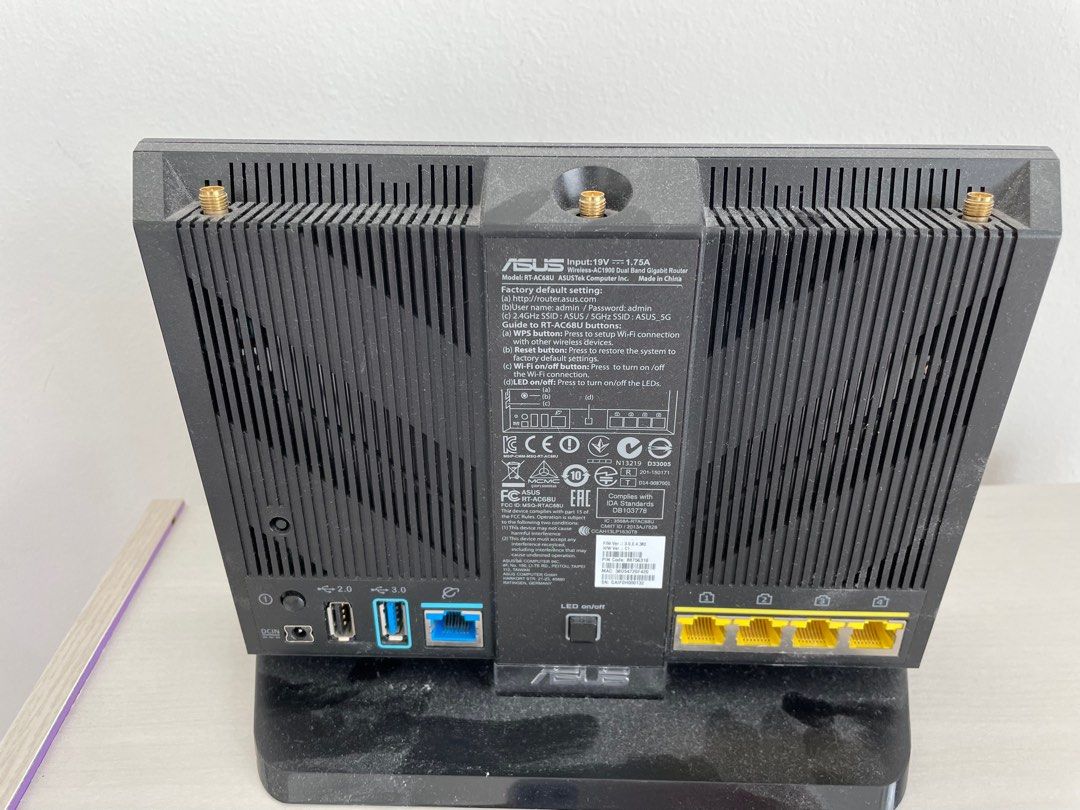 Asus AC1900 dual band 802.11ac G router, Computers & Tech, Parts ...