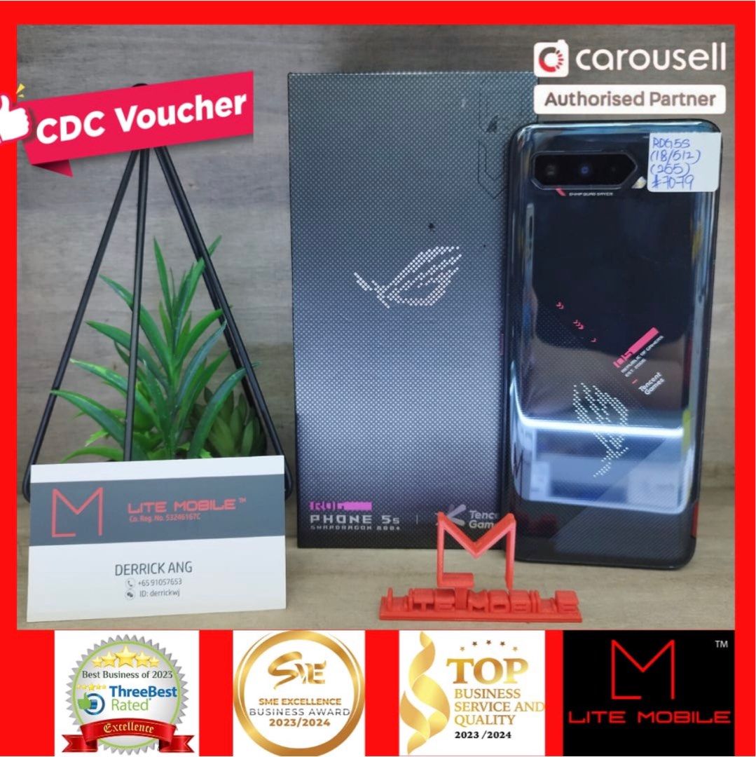 Asus Rog 5S 512GB | 18GB Ram + 512GB | Black | With Google Playstore ...