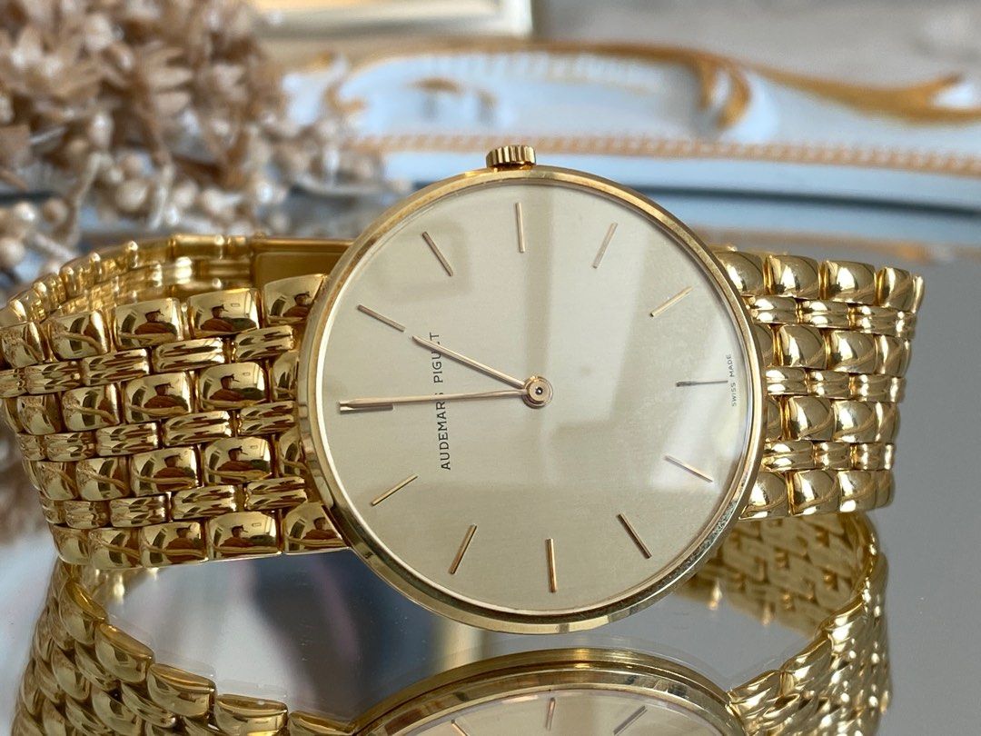 Audemars Piguet 18k Solid Gold Gentleman Wrist Watch Vintage Hand ...