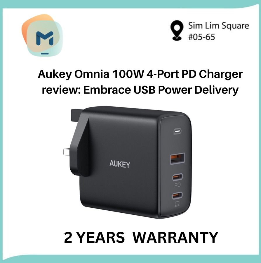 Aukey Omnia 100W 4-Port PD Charger review: Embrace USB Power Delivery ...