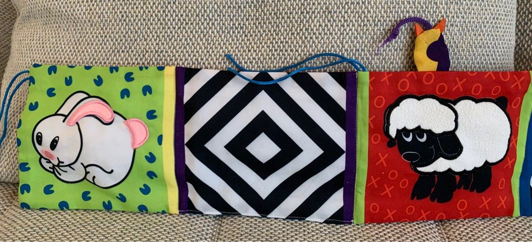Babies Crib or Cot Bumper and Soft Cloth Book, Babies & Kids, Infant ...