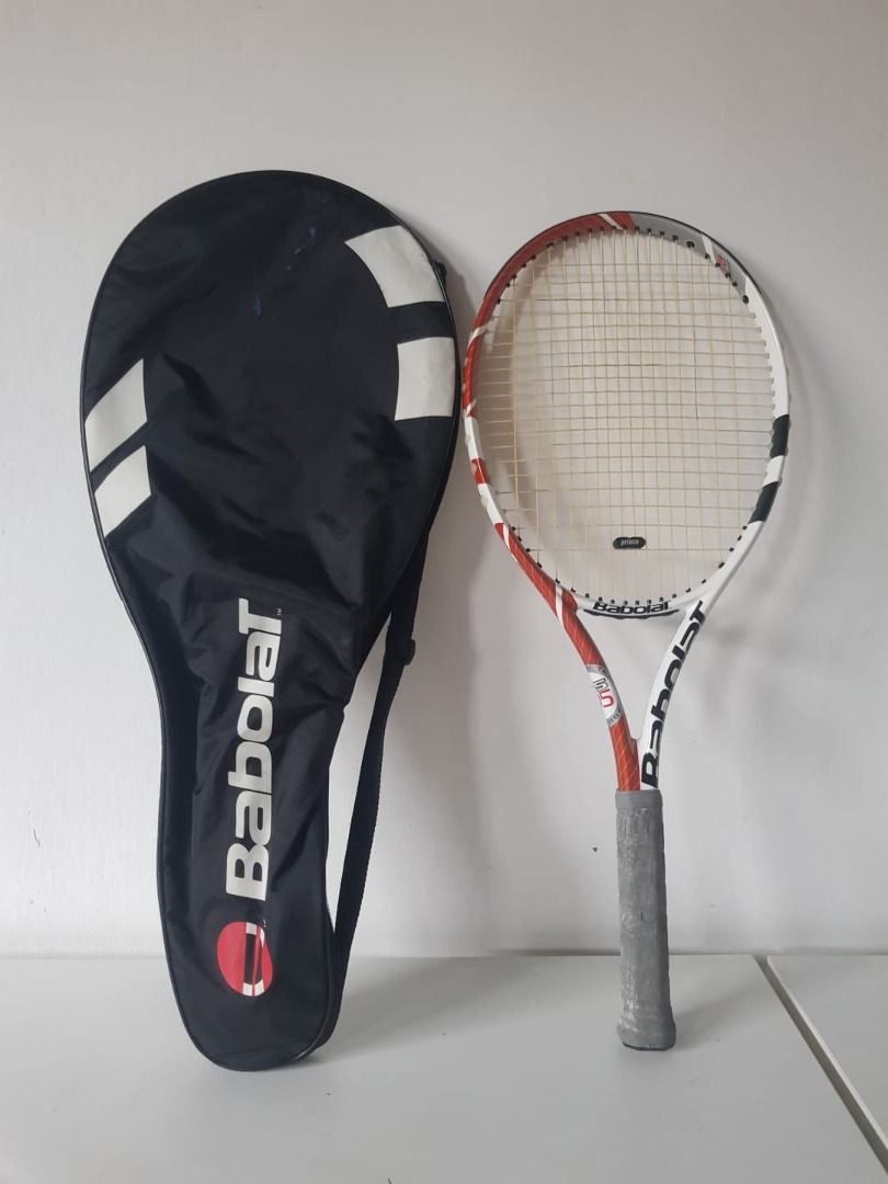Babolat tennis racket with carrying case, Sports Equipment, Sports ...