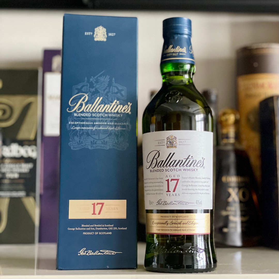 Ballantines 17 Whisky Scotch w box new 700ml, Food & Drinks, Beverages on Carousell