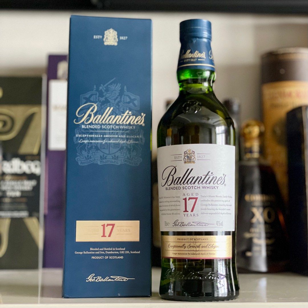 Ballantines 17 Whisky Scotch w box new 700ml, Food & Drinks, Beverages on Carousell