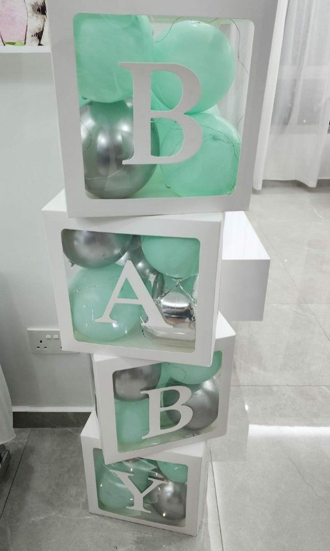 Balloon Box,Deco Leaves, 3 tier Party Plate, Fairy Light, Animal ...