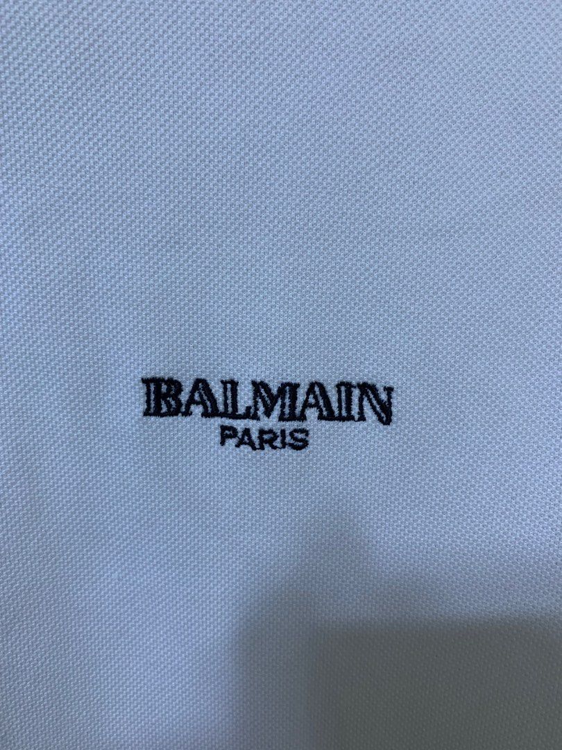 BALMAIN PARIS POLO SHIRT, Men's Fashion, Tops & Sets, Tshirts & Polo ...