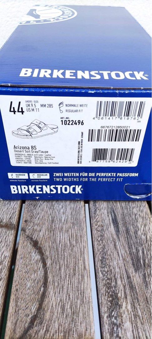 BIRKENSTOCK Arizona BS Desert Soil Gray/Taupe, Men's Fashion, Footwear ...