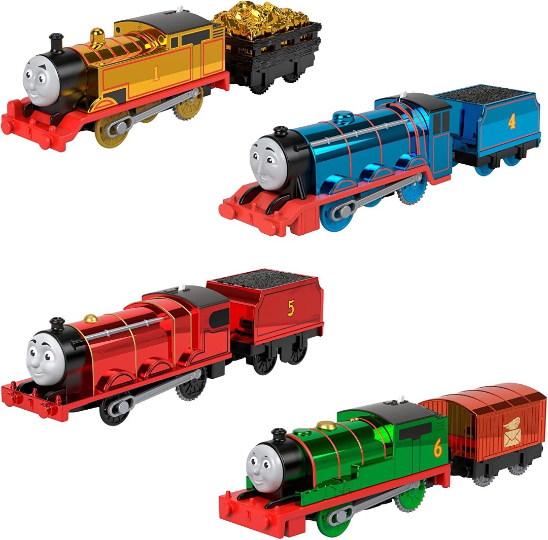 BNIB: Fisher Price Thomas and Friends Set of 4 Toy Trains, Thomas Percy ...