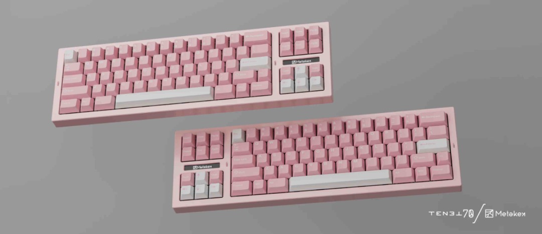 BNIB tenet 70 r2 pink custom mechanical keyboard 70% keyboard, 電腦＆科技 ...