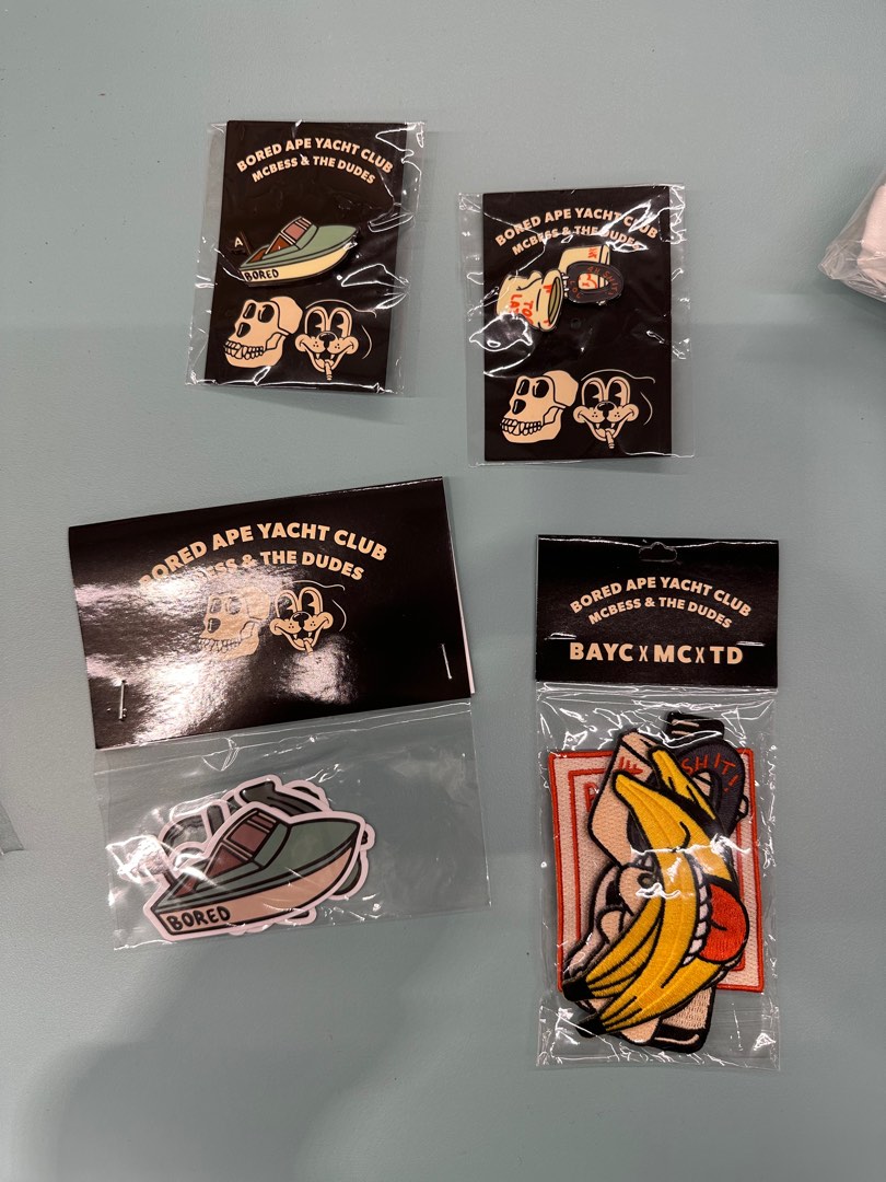 Bored Ape Yacht Club Merch (BAYC) Mcbess The Dudes, 興趣及遊戲, 收藏品及紀念品, 郵票及 ...
