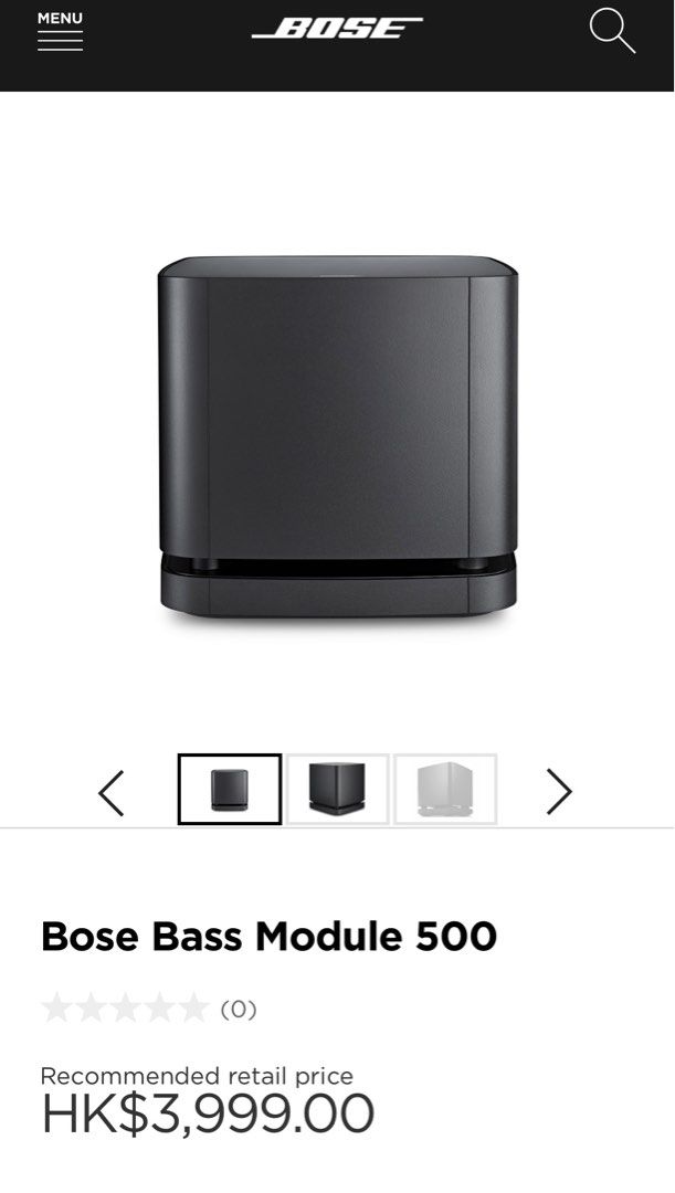 Bose 500 sound bar + bass module 500, 音響器材, Soundbar、揚聲器、藍牙喇叭、耳擴 ...