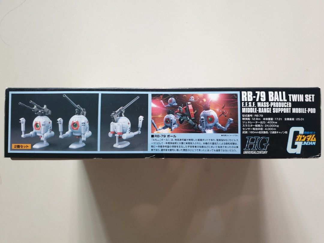 Brand New Bandai HGUC 1/144 RB-79 Ball Twin Set. Nt Gundam PG, MG, RG ...