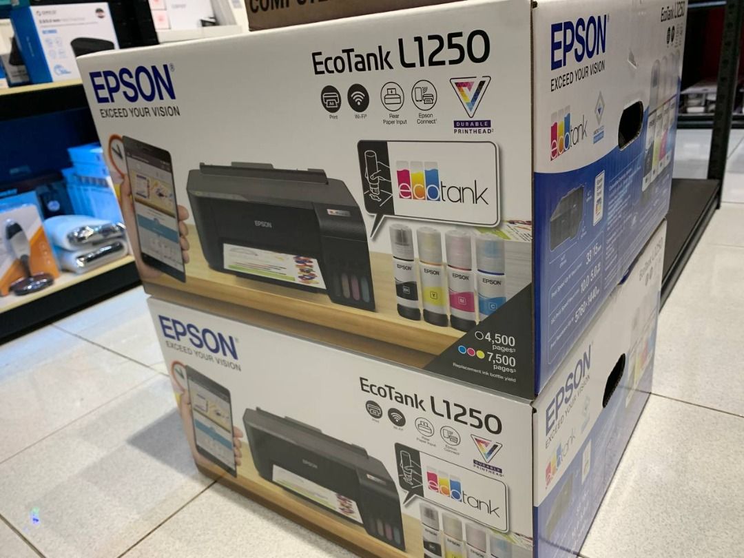 BRAND NEW!Epson EcoTank L1250 A4 Wi-Fi Ink Tank Printer, Computers ...