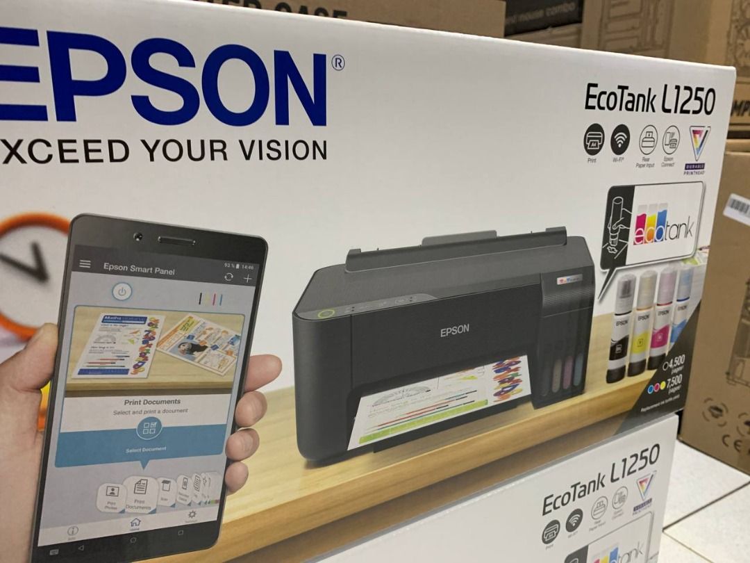 BRAND NEW!Epson EcoTank L1250 A4 Wi-Fi Ink Tank Printer, Computers ...