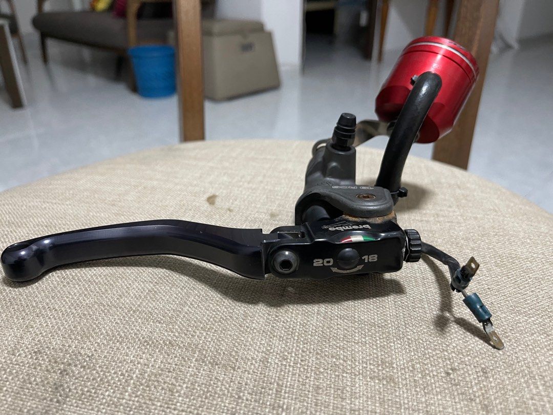 Brembo RCS19 Brake Master Cylinder Pump with Pazzo Racing Lever and ...