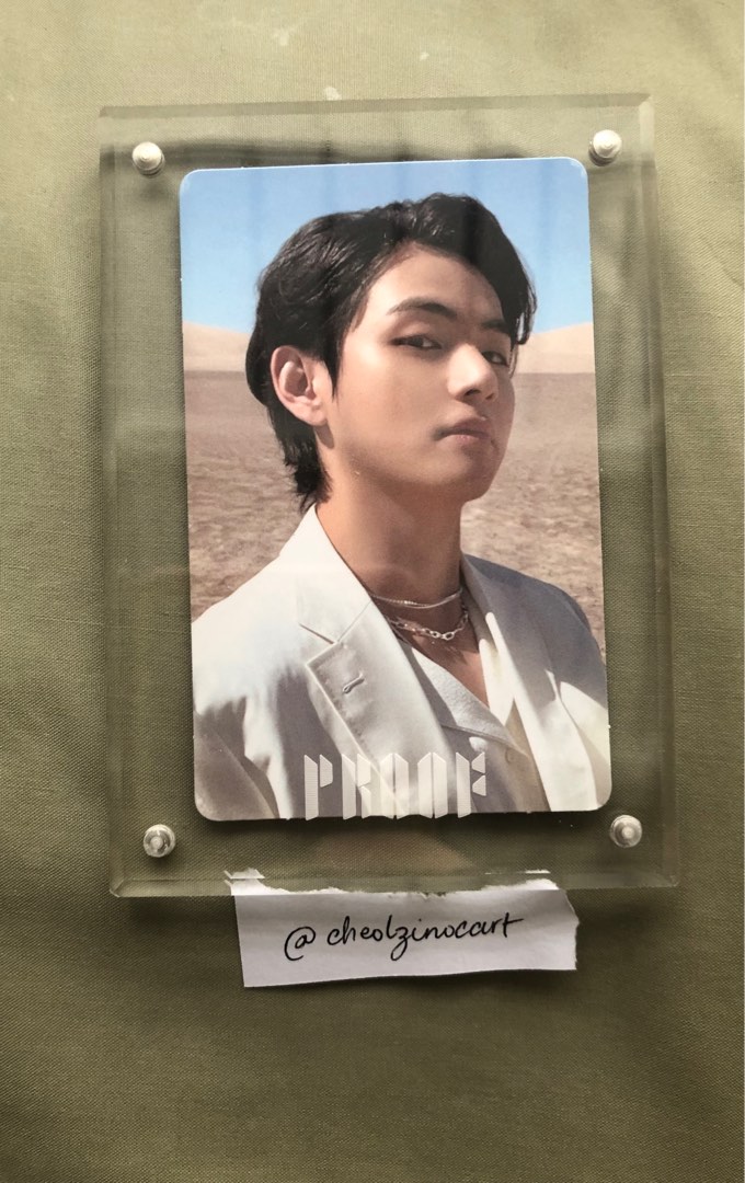 BTS V proof weverse pob & acrylic frame official mint, Hobbies & Toys, Memorabilia ...