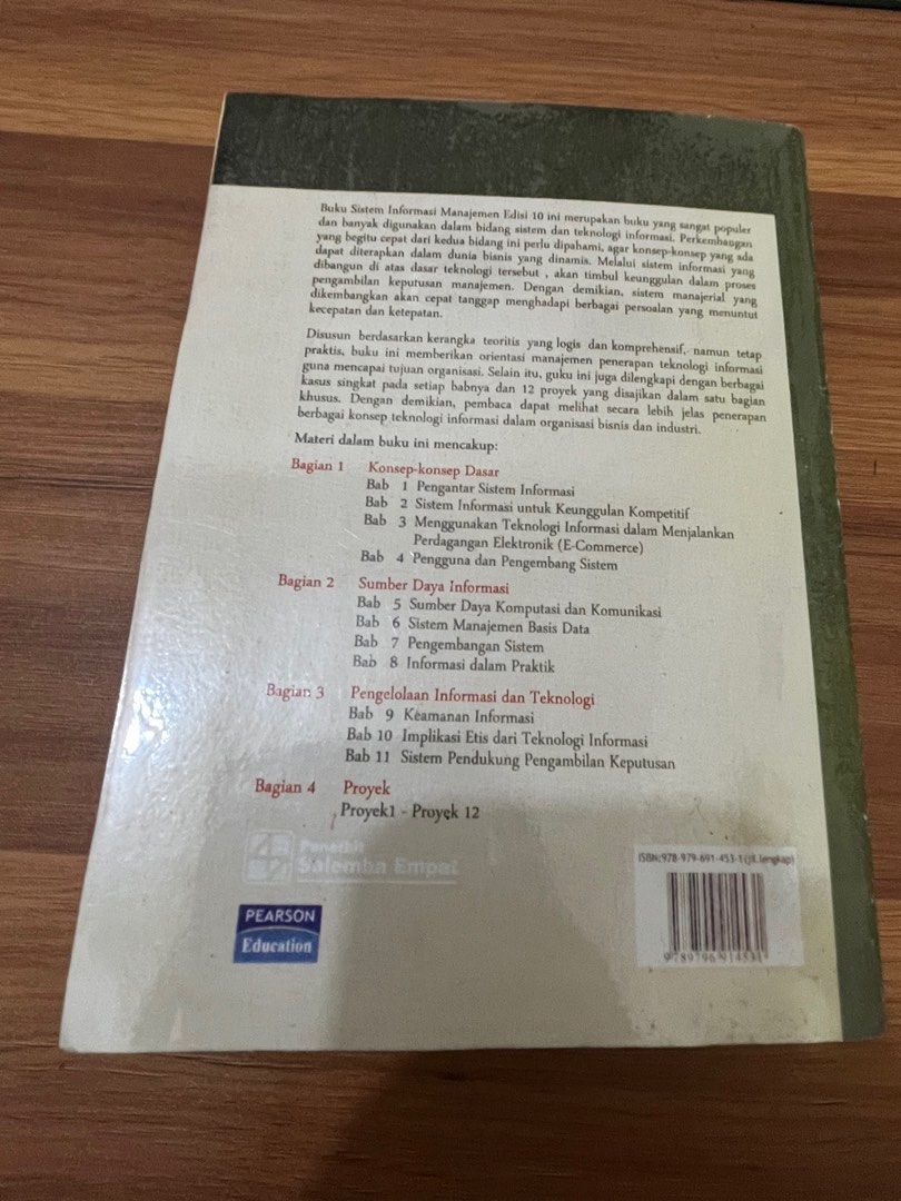 Buku Sistem Informasi Manajemen Edisi 10, Buku & Alat Tulis, Buku di ...