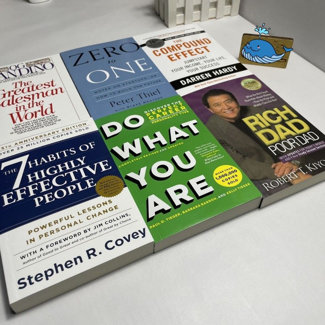 [Bundle of 6] Self help books: Rich Dad Poor Dad/Do What You Are/ The 7 ...