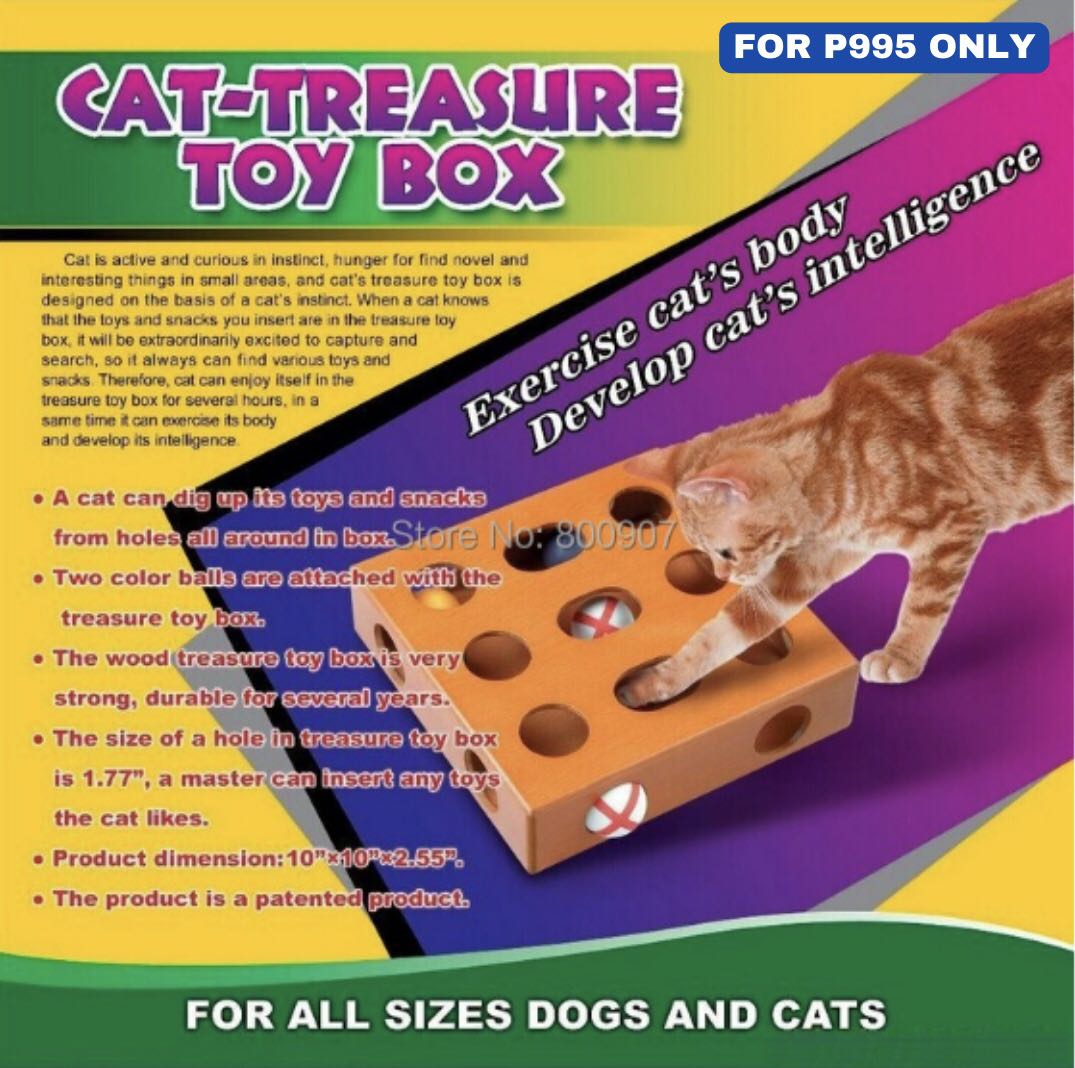 Cat Toy Cat Treasure Toy Box Exercise Trains Intelligence, Pet Supplies ...