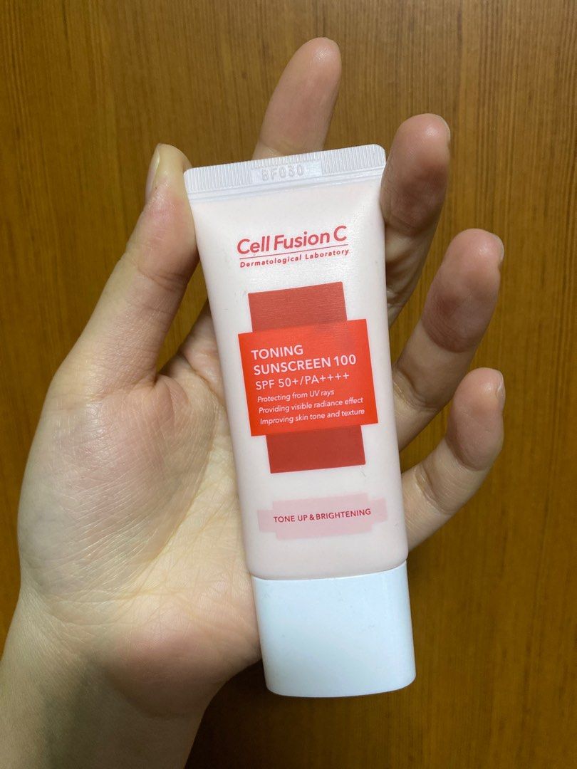 Cell Fusion Toning Sunscreen 100 SPF 50+ 35ml, Beauty & Personal Care ...