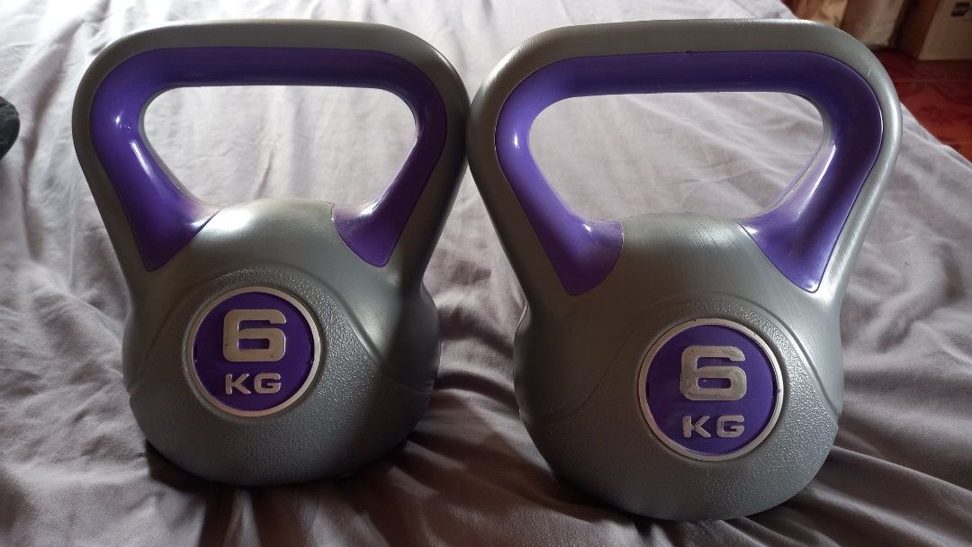2 Cement Kettlebell for 1000, Sports Equipment, Exercise & Fitness ...
