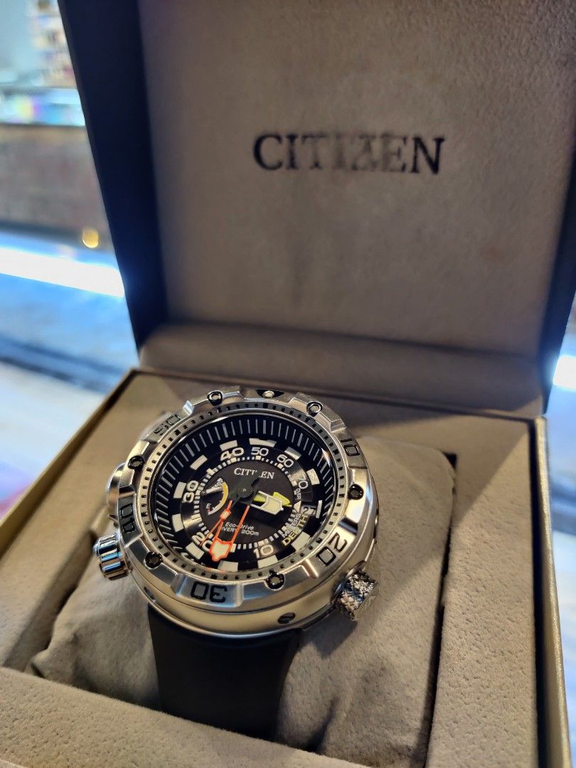 Citizen Eco-Drive Promaster Aqualand Men's Black Dial Diver Watch BN20 ...