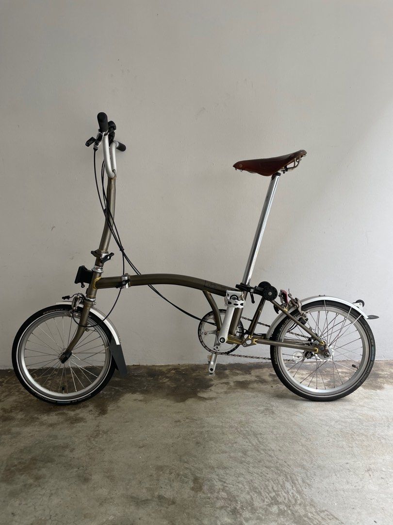 Classic/Vintage Brompton H3L Raw Lacquer, Sports Equipment, Bicycles ...
