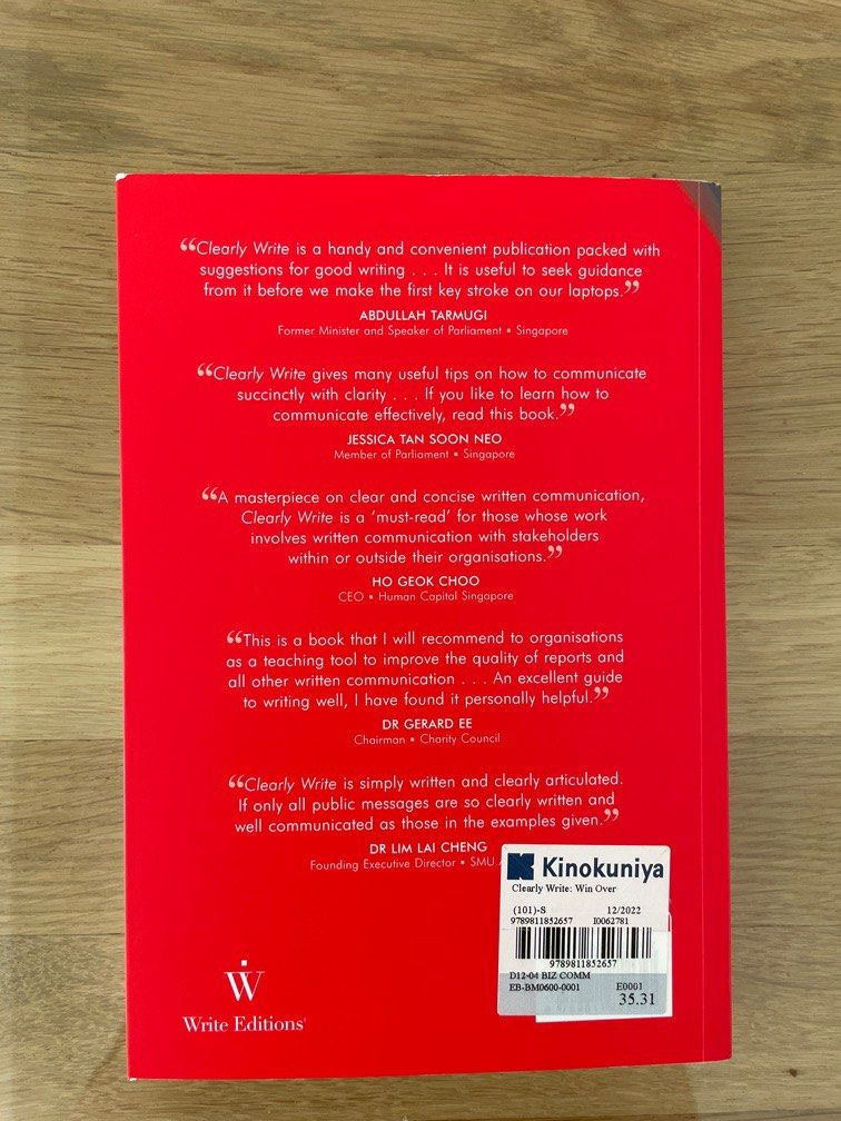 Clearly write - Lim Soo ping, Hobbies & Toys, Books & Magazines ...