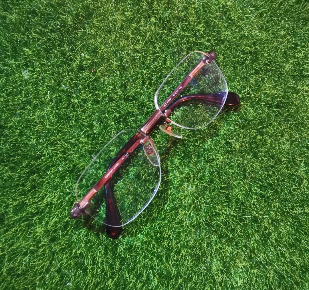 COMFORT VISION CV 105 ALL TITANIUM RIMLESS PRESCRIPTION GLASSES [ 5318 ...