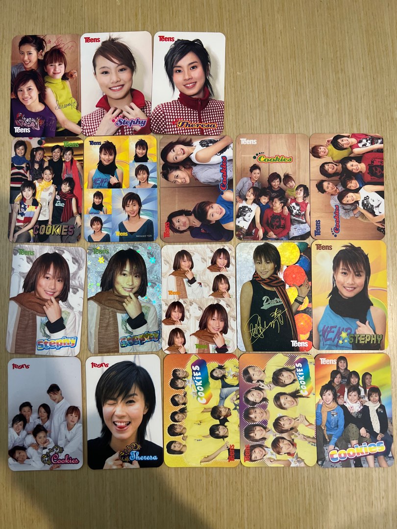 Cookies Stephy Theresa Miki Angela 絕版Teens 卡, 興趣及遊戲, 收藏品及紀念品, 明星周邊 ...